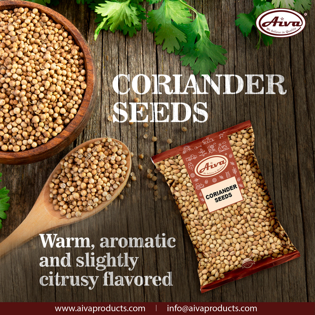 Coriander Seeds (Sabut Dhaniya) – Aiva Products