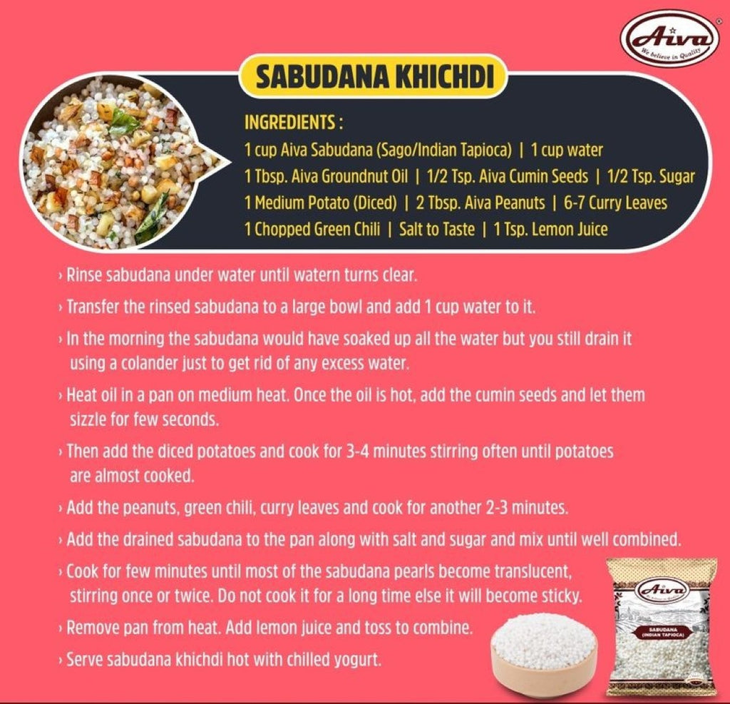 Sabudana (Indian Tapioca) – Aiva Products